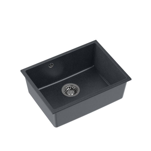 QUADRON Granitna podugradna sudopera Alec 50 HQA5340CZK, crna