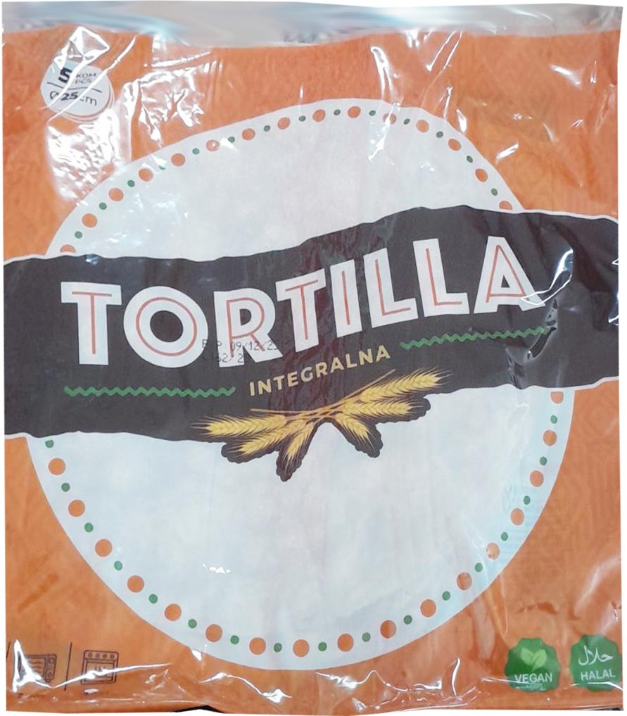 INTEGRALNA TORTILJA 25CM 5/1 260G