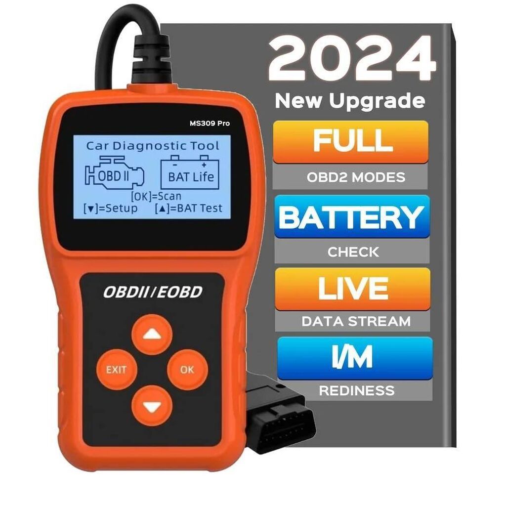 MS 309 Ms309 PRO Obd2 Auto Dijagnostika Skener Tester Akumulatora