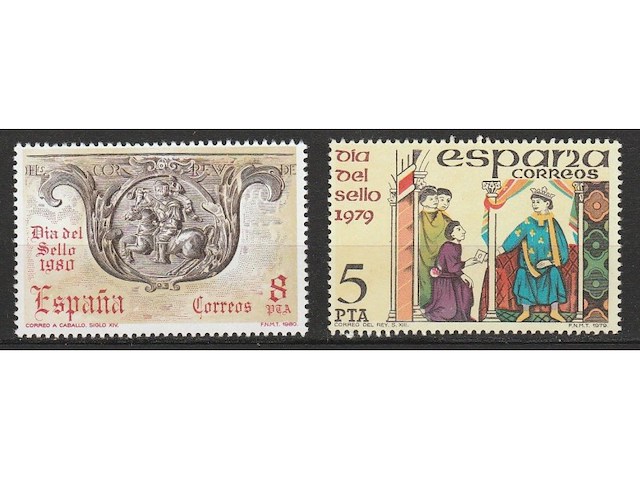 Spain, Španija - 1979-1980 - Stamp Day - MH