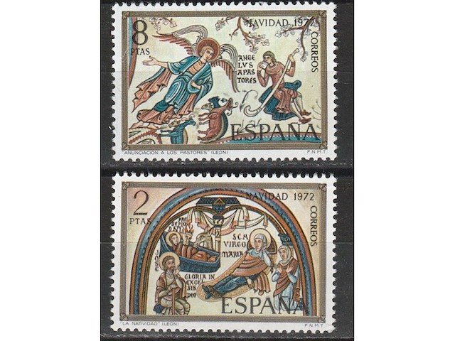 Spain, Španija - 1972 - Christmas, Navidad - MNH
