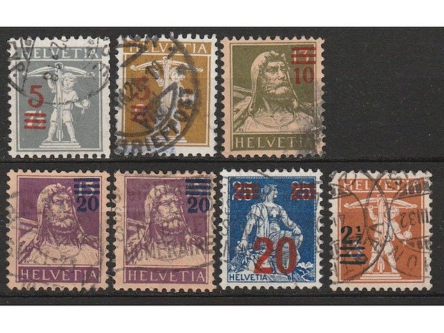 Switzerland, Švajcarska - 1921 - William Tell, Helvetia