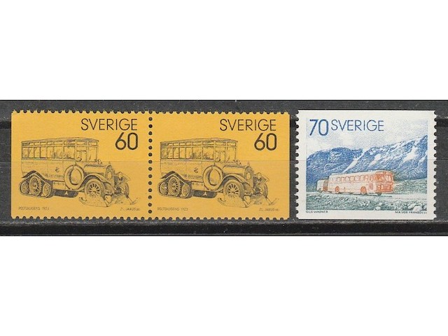 Sweden, Švedska - 1973 - Mail coaches - MNG