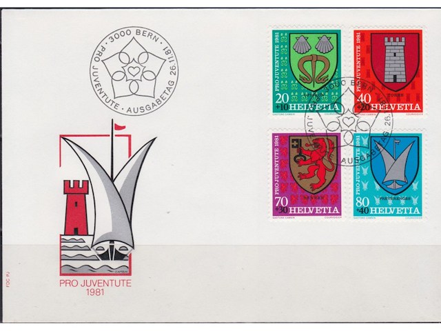 Švajcarska 1981 Pro juventute FDC