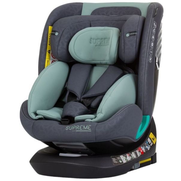CHIPOLINO Auto sedište Supreme 360°, IsoFix, i-Size, 40-150 cm pastel green