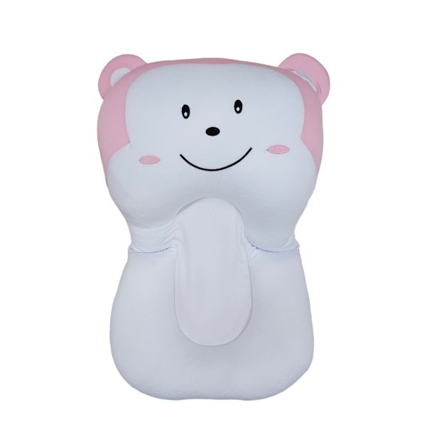 FIMBABY Podloga za kupanje beba - roze beli majmun