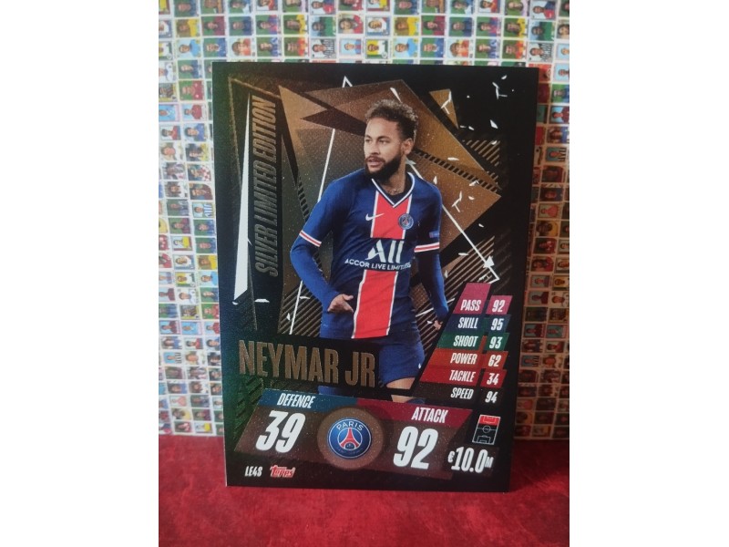 Neymar Silver Limited Edit. - Match Attax 20 21