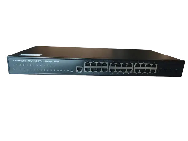 Exelink SGX3728-V2 upravljivi switch za Rack 24x10/100/1000 Base-T,4x1G/10 GE Base-X SFP+ porta L3