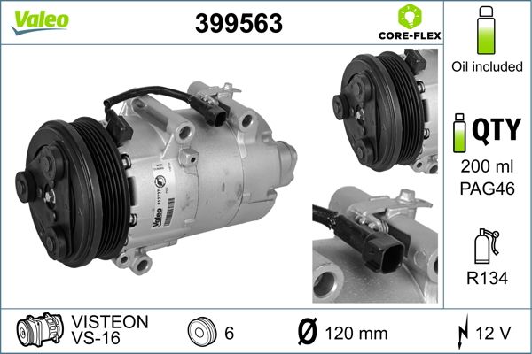 Kompresor, klima-uređaj VALEO 399563