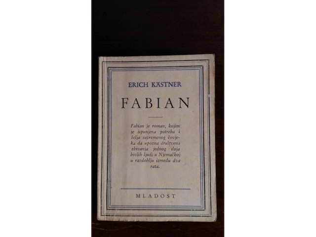 FABIAN, Erich Kastner
