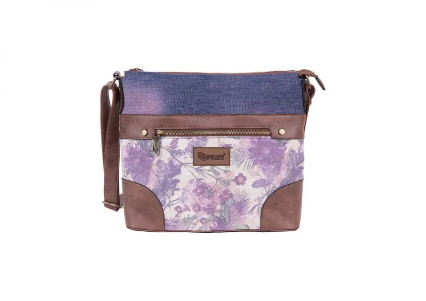 TORBA NA RAME PULSE JEANS FLORAL 121349