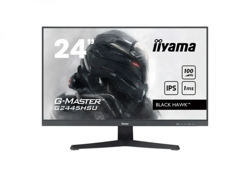 Monitor 23.8" Iiyama G2445HSU-B2 IPS 1920x1080/100Hz/1ms/HDMI/DP/USB/zvučnici