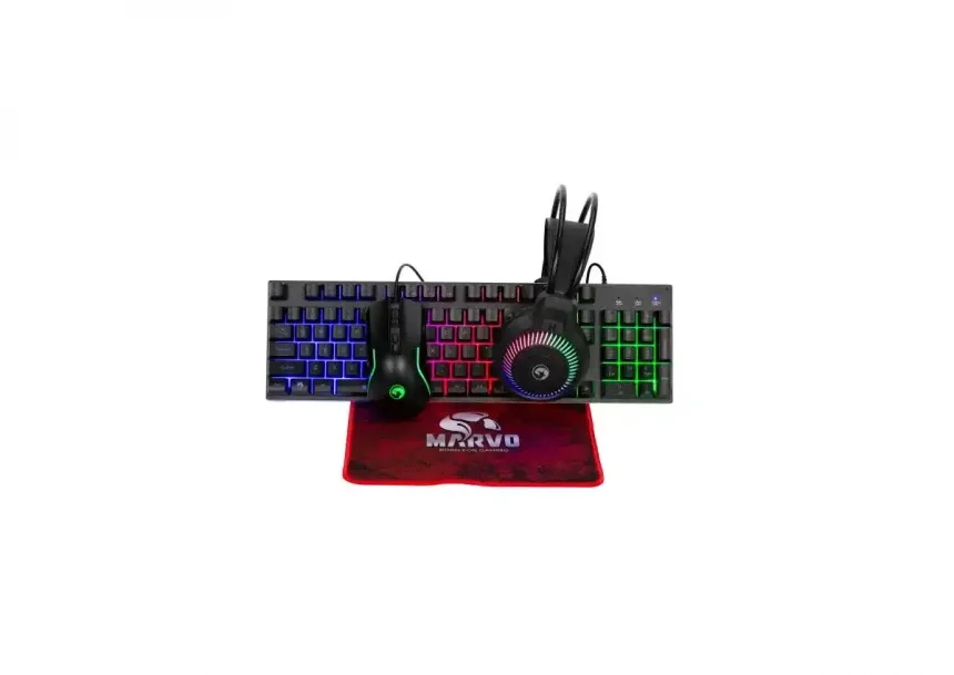 Tast+Mis+Slusalice+Podloga USB MARVO LOOT 40 CM416