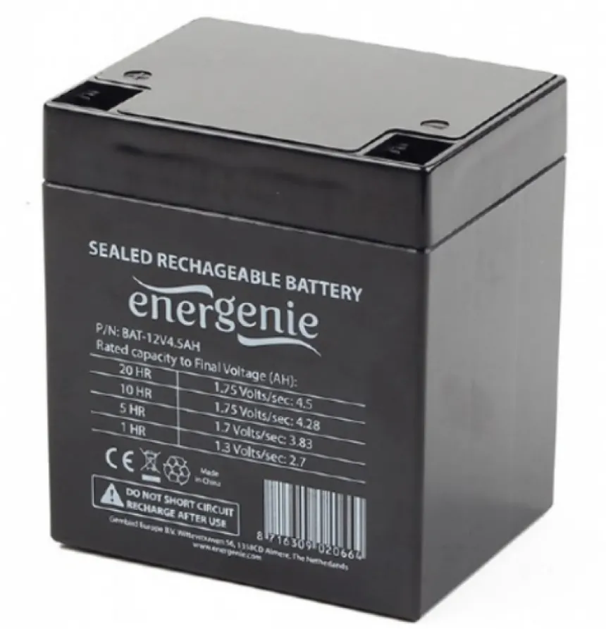 BAT-12V4.5AH Gembird Punjiva baterija 12V 4.5AH 89x70x100 mm 38489
