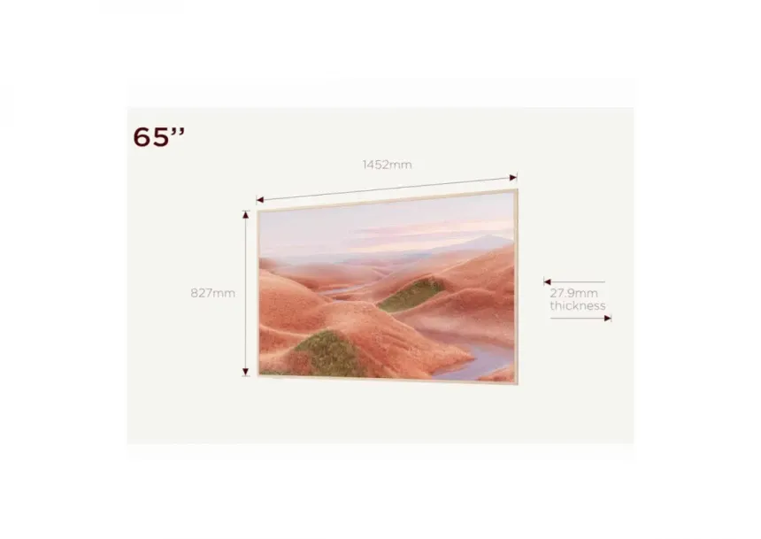 Televizor TCL 65A300W/QLED/65"/4K UHD/144Hz/Matte Screen/"Ai" Art/Google TV/frame