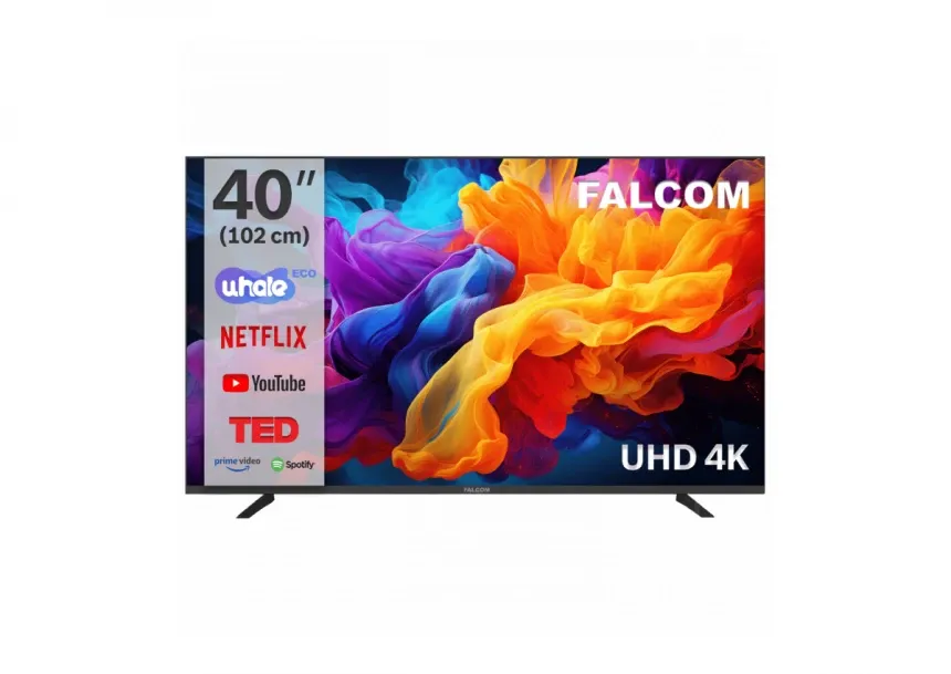 Falcom Televizor Smart LED TV 4K UltraHD 40", Bluetooth ,WiFi - TV-40LTF024SM WOS