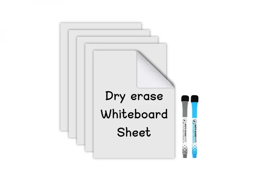 Whiteboard folija A4 samolepljiva, "uni-felt" removable O+CO 09BW106