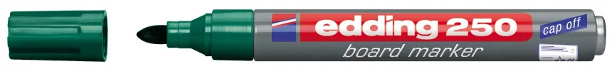 Marker za belu tablu 250 1,5-3mm, cap-off Edding zelena 09M250F