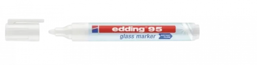 Marker za staklenu tablu E-95 1,5-3mm, zaobljeni Edding bela 09M95A