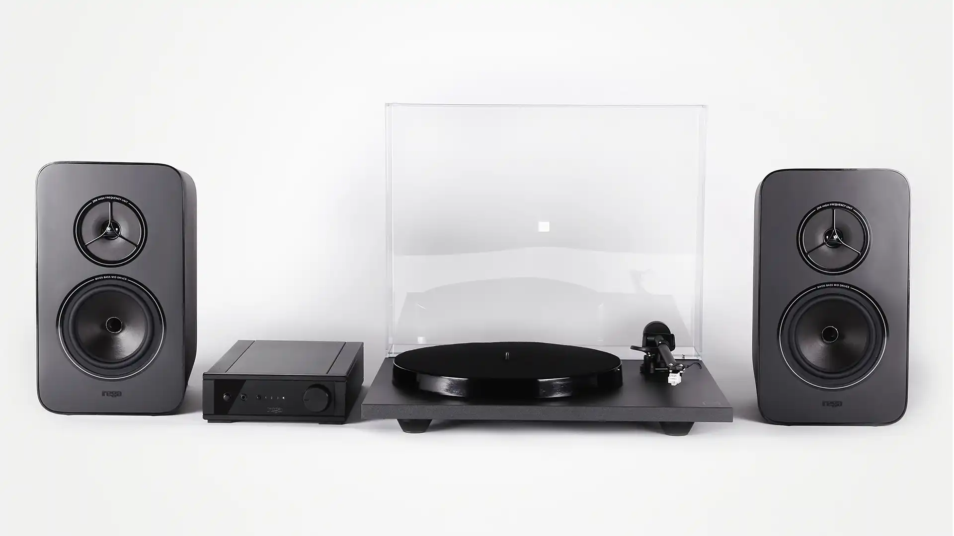 REGA SYSTEM ONE Black - Paket gramofon+zvučnici+pojačalo