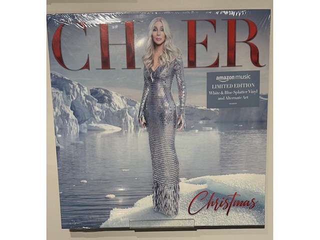 Cher - Christmas White &;; Blue Splatter vinyl