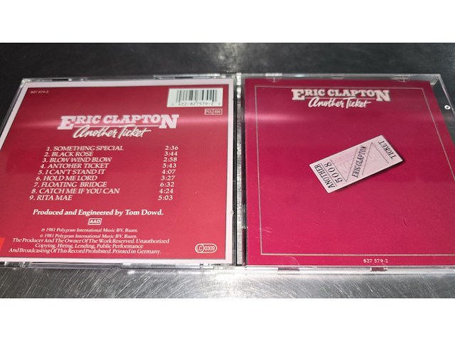 Eric Clapton - Another ticket , ORIGINAL