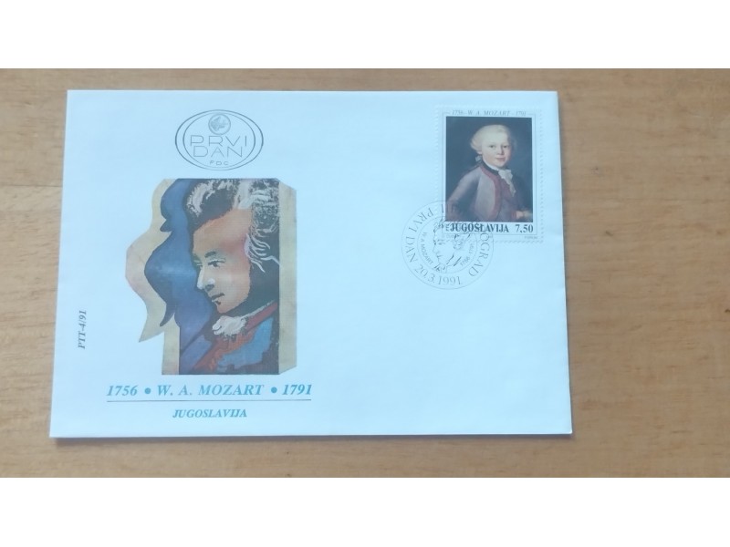 Koverta - FDC - Mocart - Mozart -