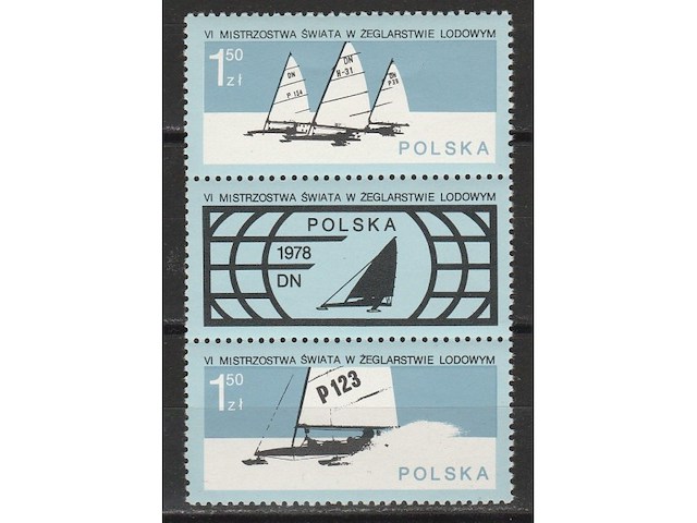 Poland, Poljska - 1978 - Iceboating Championships - MH