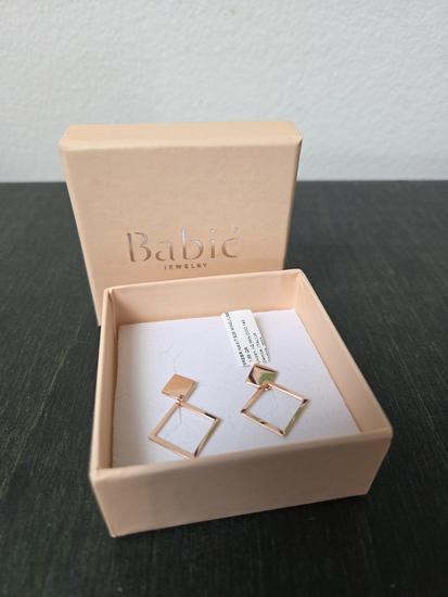 Rose gold minđuše (srebro 925)