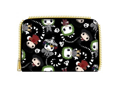 Loungefly Beetlejuice AOP Zip Around Wallet