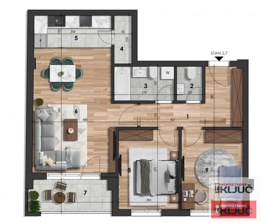 Prodaja, trosoban stan, 72m², Bulevar patrijarha Pavla, Novi Sad Sve Podlokacije