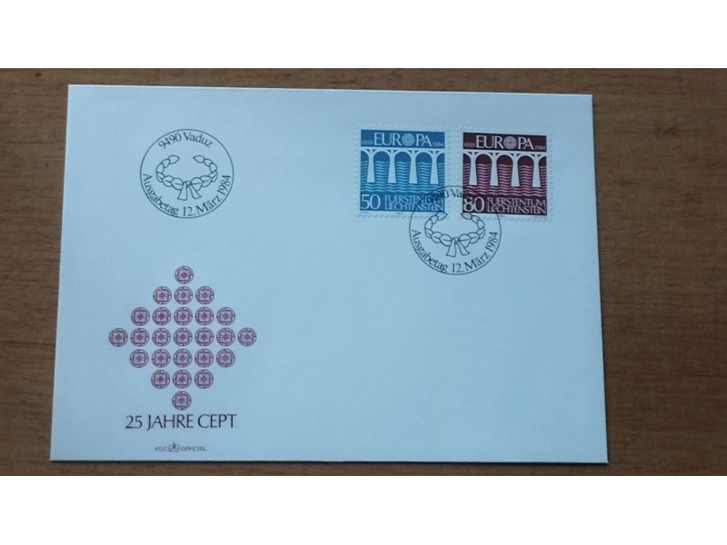 Koverta - FDC - Lihtenštajn - EUROPA CEPT