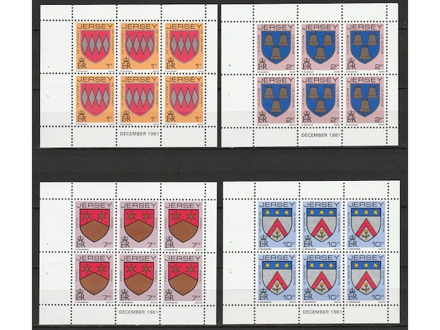 Arms of Jersey Families - 1981 - MNH