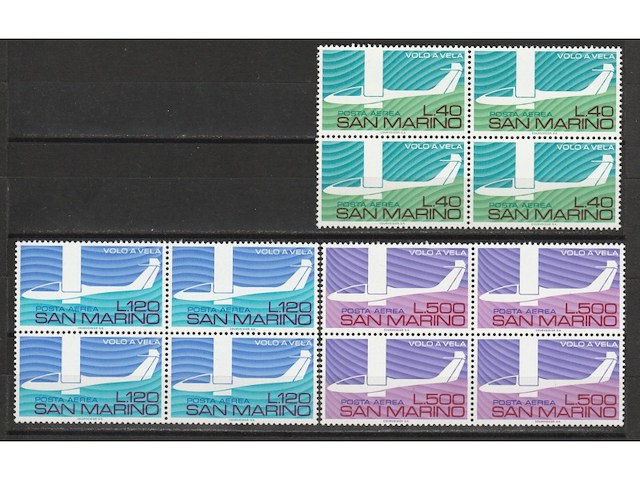 San Marino - 1974 - Glider - MNH