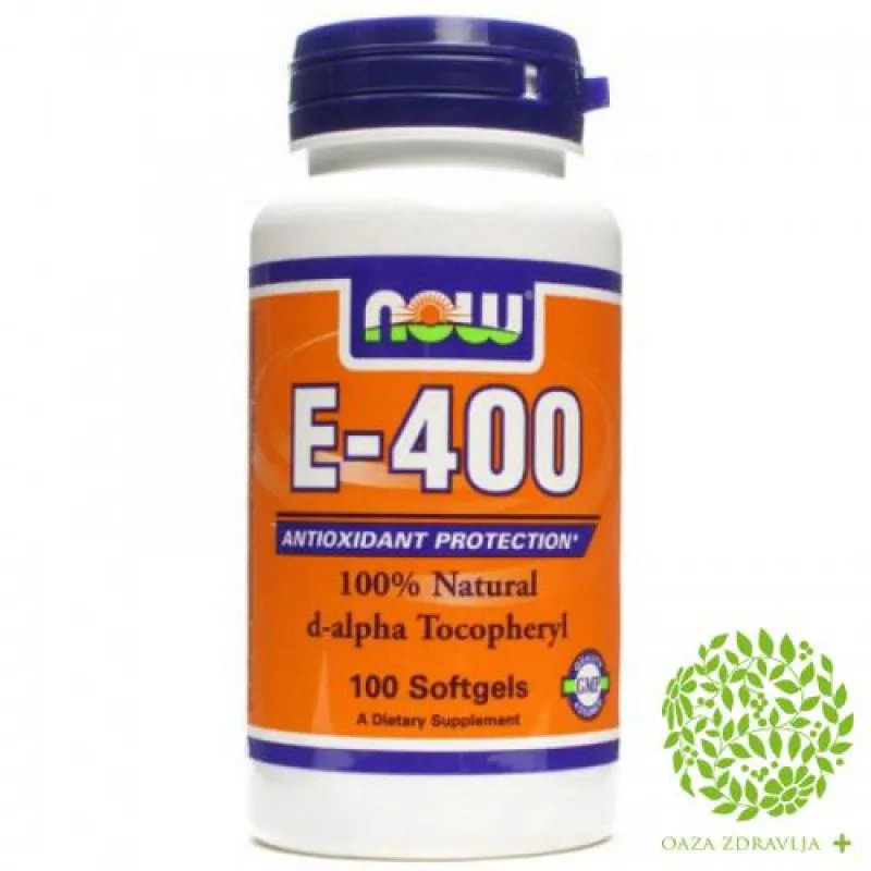 NOW VITAMIN E-400 100 kapsula
