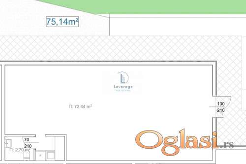 Poslovni prostor, Kaluđerica, 75.14 m2 + pdv 20%