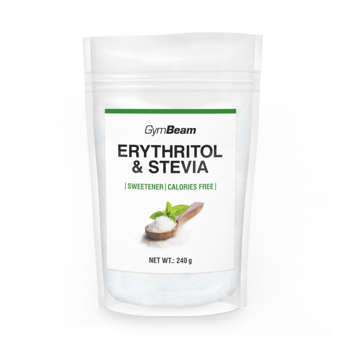 Zaslađivač eritritol i stevija - GymBeam