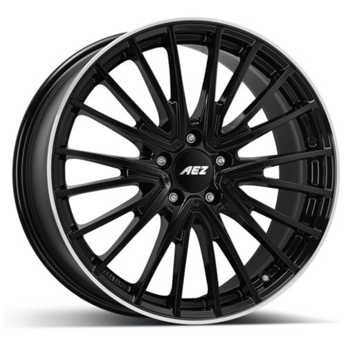 Alu felna 19x8.5J 5/112 ET55.2 66.6 AEZ Berlin - Black Polished Lip
