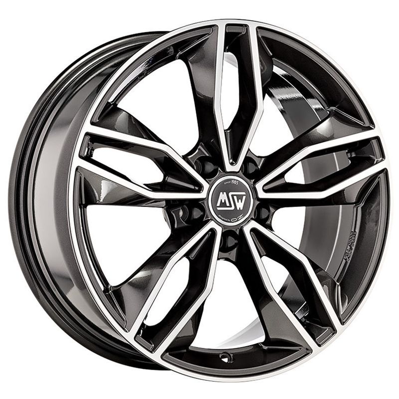 Alu felna 17X7.5 5/100 ET35 63.4 MSW 71 - Gloss Dark Grey Full Polished