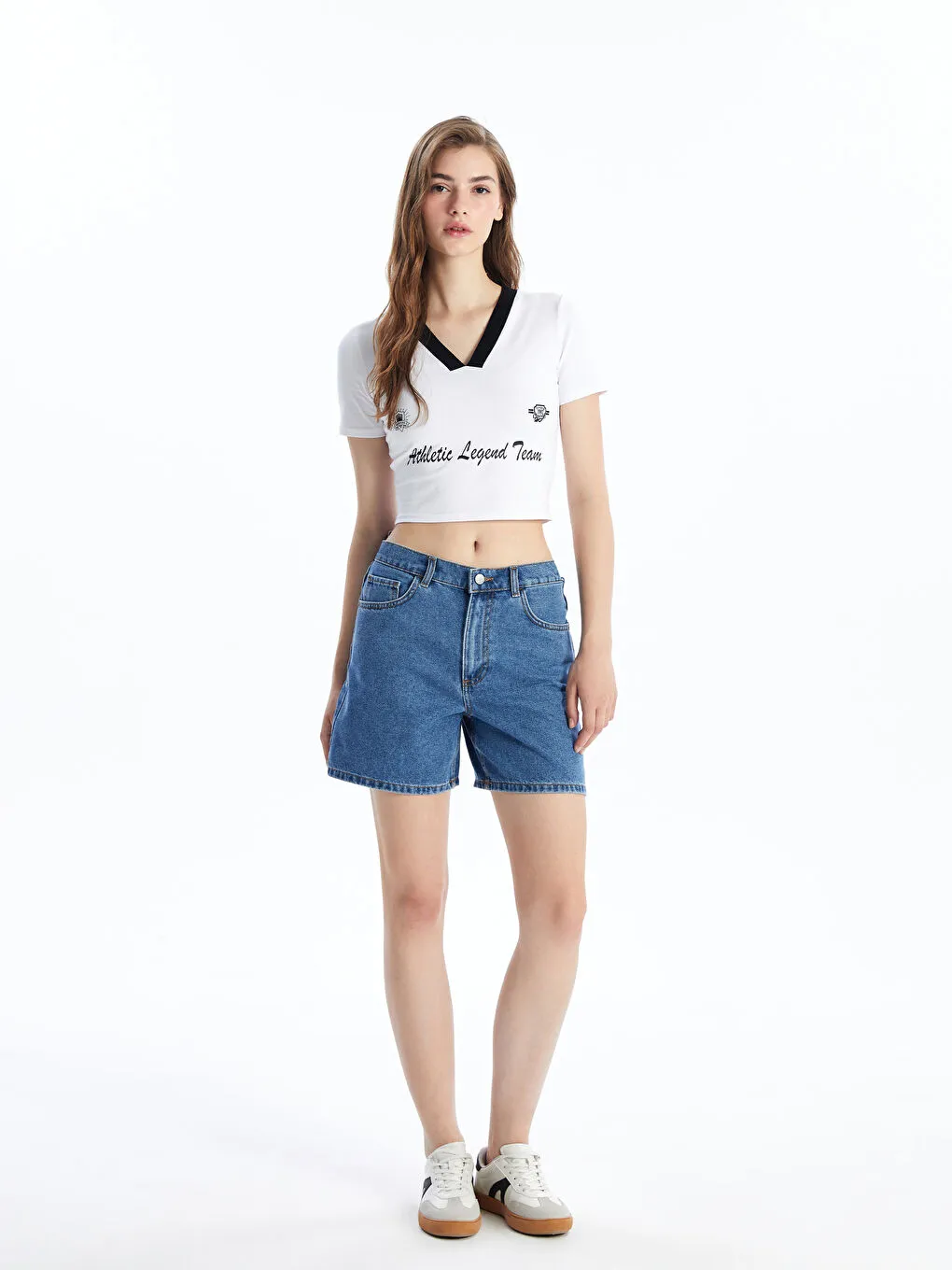 LCW Jeans Bermuda Fit Ženski Teksas Šorts