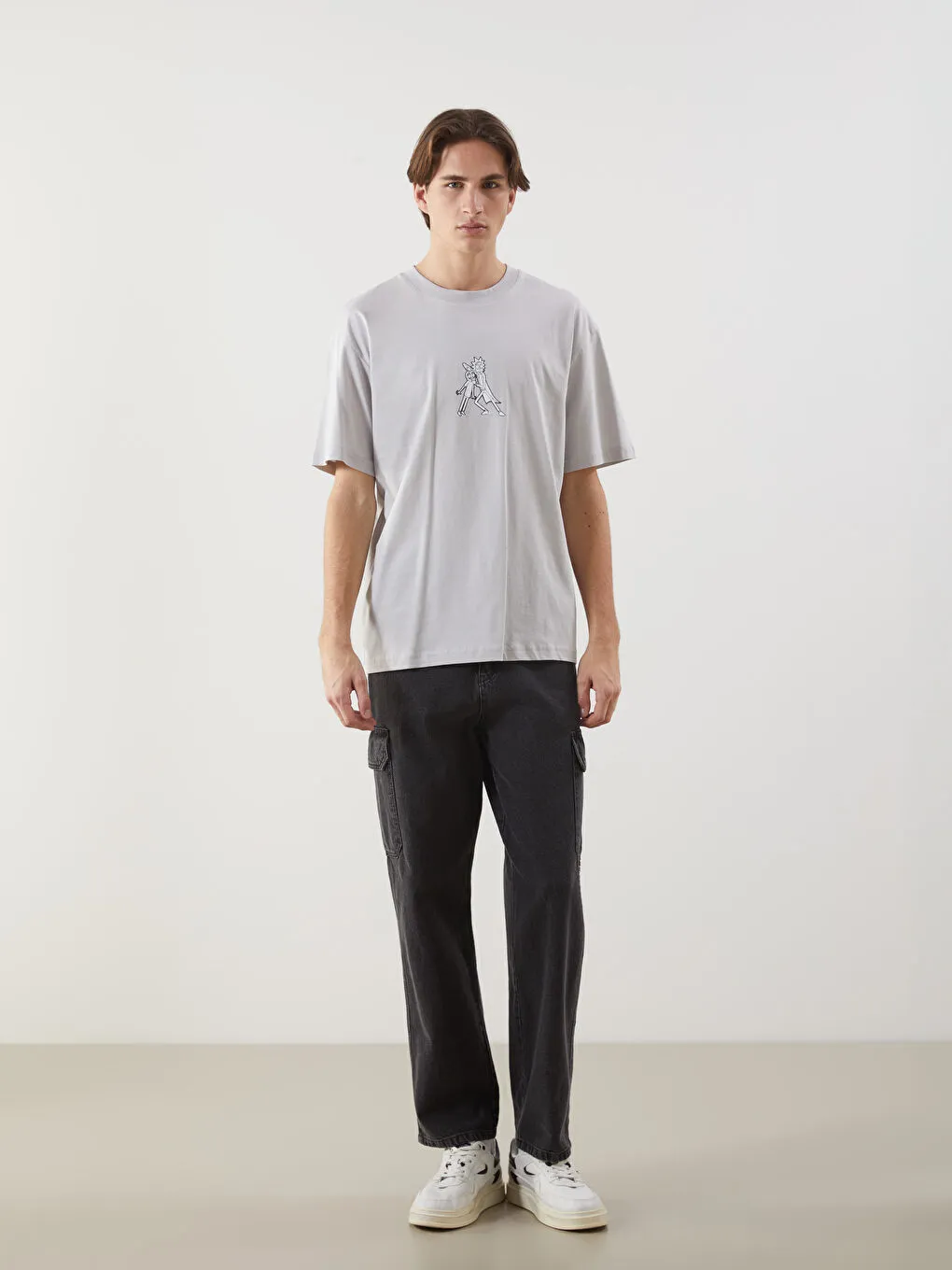 XSIDE Majica Sa Okruglim Izrezom Rick And Morty Štampana Za Muškarce