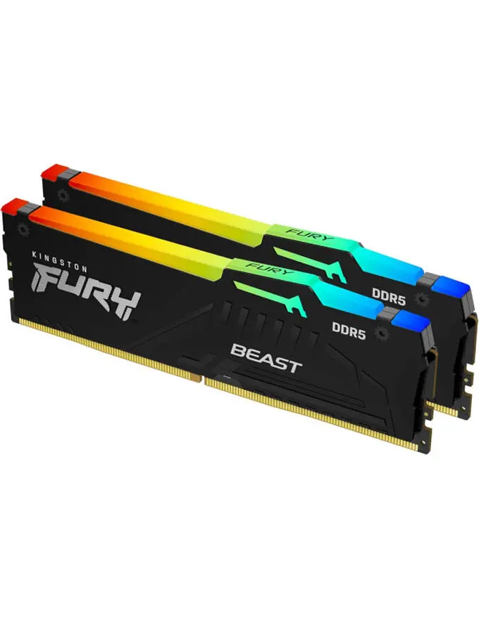KINGSTON Ram memorija DDR5, Fury Beast RGB KF556C40BBAK2-16 (2x8GB), 16GB, 5600MHz