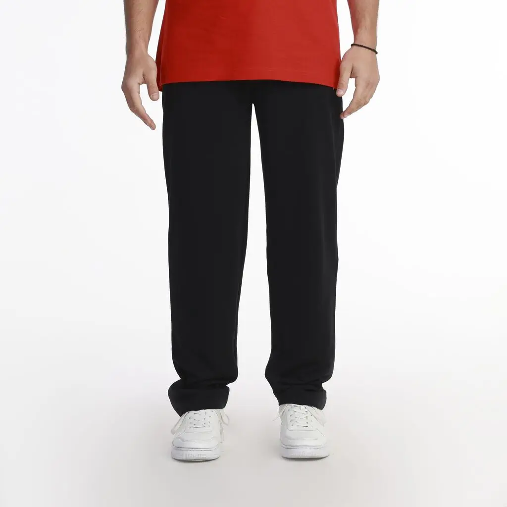 Slazenger Muški donji deo trenerke Logo Open Hem, Crni