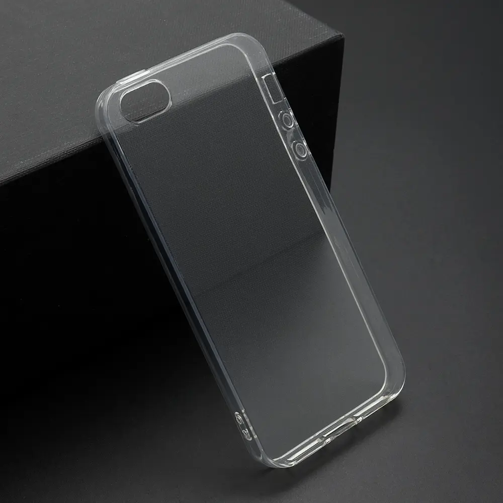 Maska za telefon ULTRA TANKI PROTECT silikon za iPhone 5G/5S/SE providna (bela)