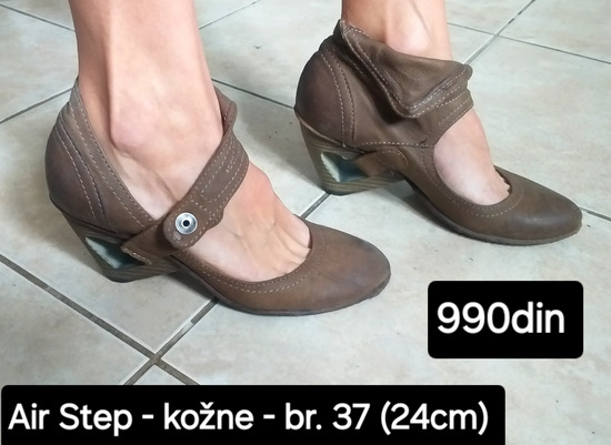 Air Step kožne cipele sandale braon br. 37