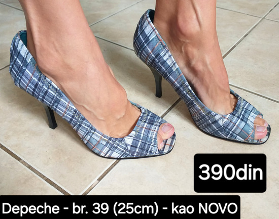 Depeche cipele/sandale na štiklu br.39 - kao NOVO