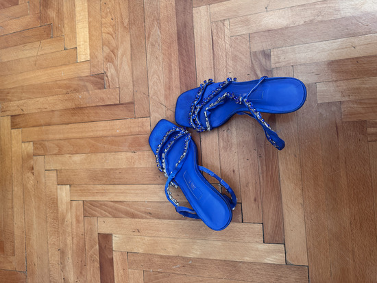 Zara plave štikle 39