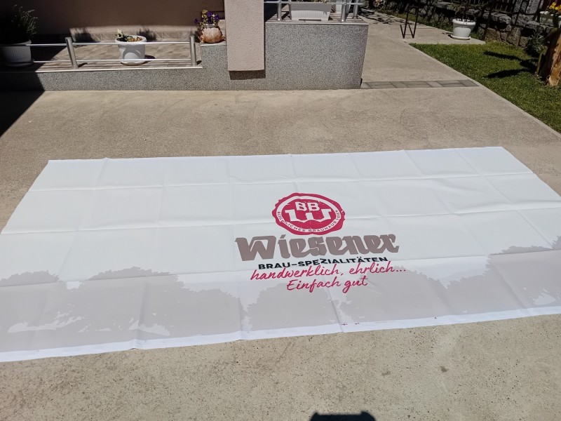 cirada platno Weisener 3,17x1,60m kao nova bez