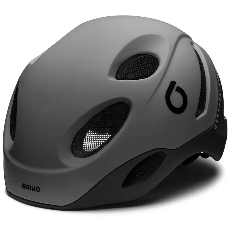Briko Kaciga E Oone Led 2.0, Tamnosiva