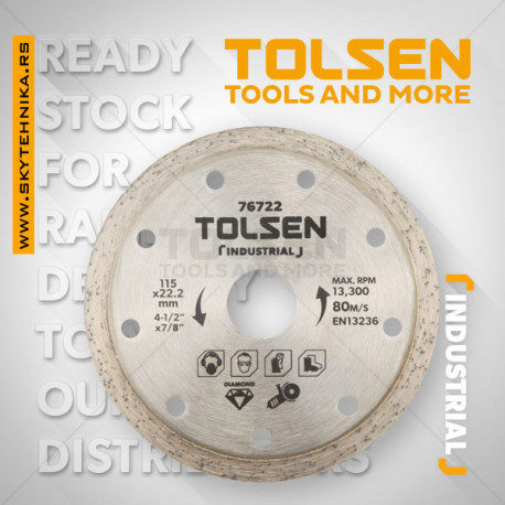PLOČA REZNA DIJAMANTSKA 115×22.2 TOLSEN 76722